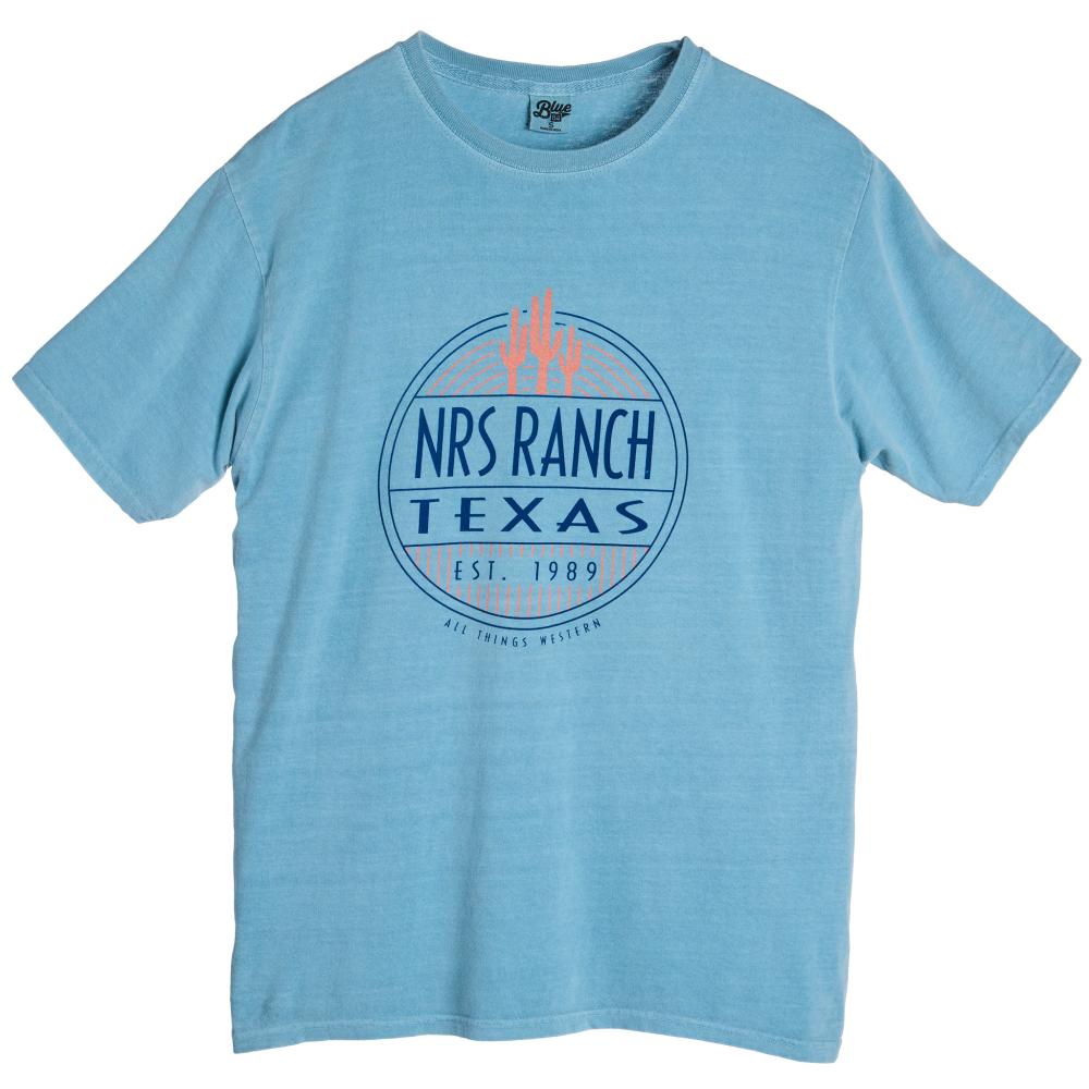 NRS Ranch Cactus Logo Glacier Tee