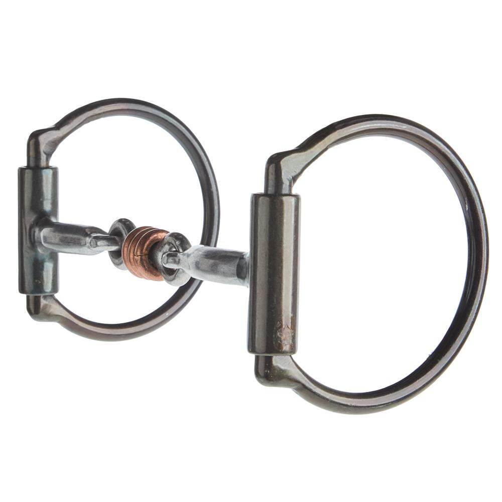 Dutton Bits 3 Piece Dog Bone W/ CPR Rings D Ring Snaffle