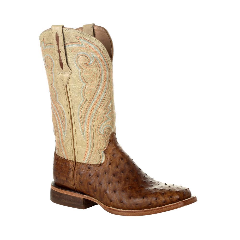 Durango Boots Women`s Full Quill Ostrich Sunset Wheat Boot