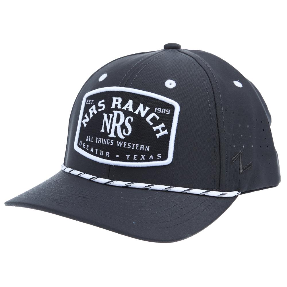 NRS NRS Ranch Charcoal and White Rope Cap