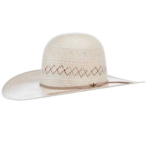 Prohats 37 Two Tone 4 1/4in Brim Open Crown Sand Band Straw