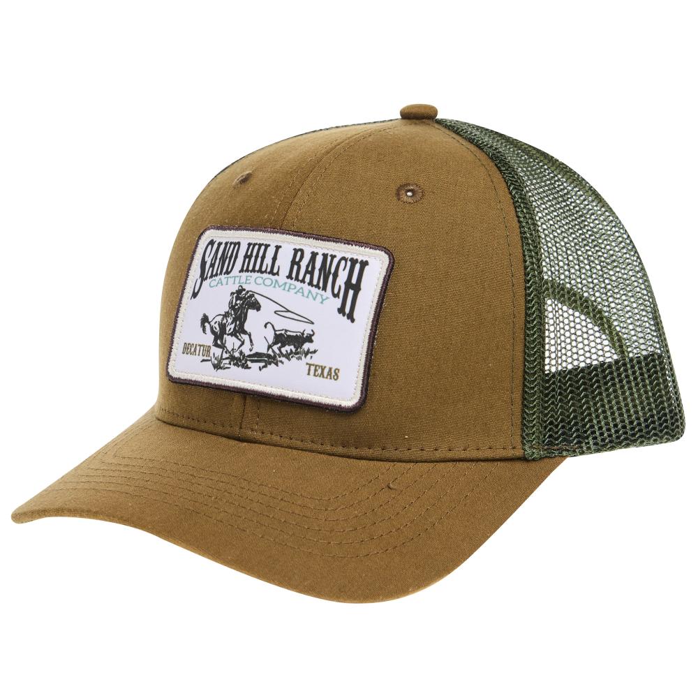 Sand Hill Ranch Pine Needle Green Mesh Back Cap