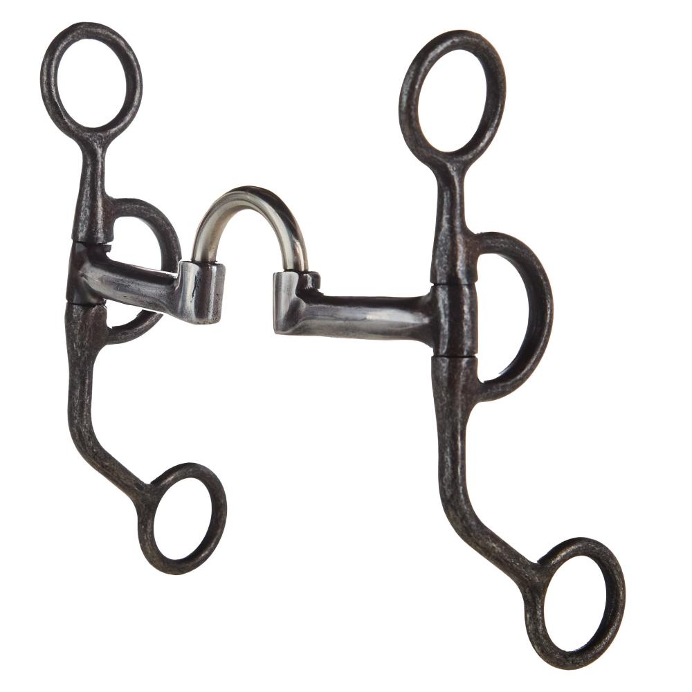 NRS Aged Steel Low Port Correctional Shank Bit