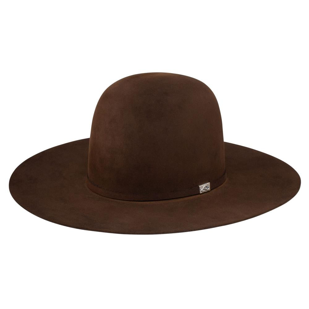 Resistol 100X Chocolate 4 1/4 in. Brim Open Crown Felt Hat