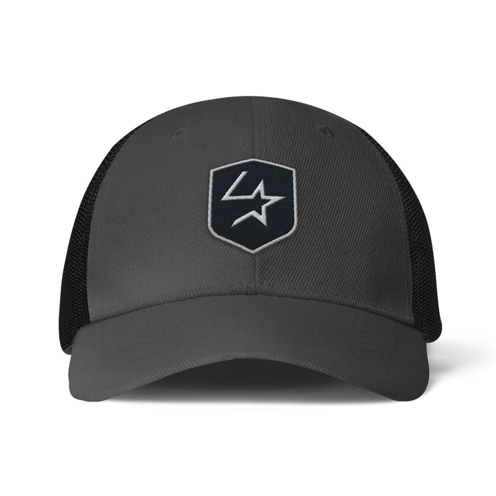 Lone Star Ropes Dark Grey Trucker Logo Cap