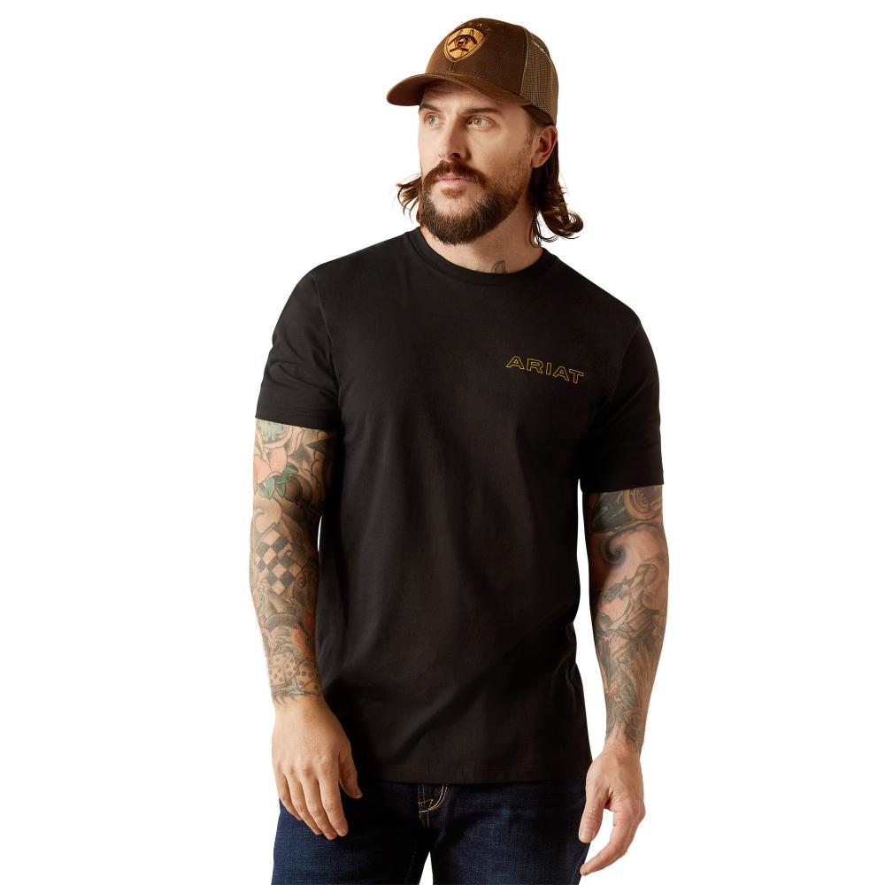 Ariat Men's Western Wear Black Tee