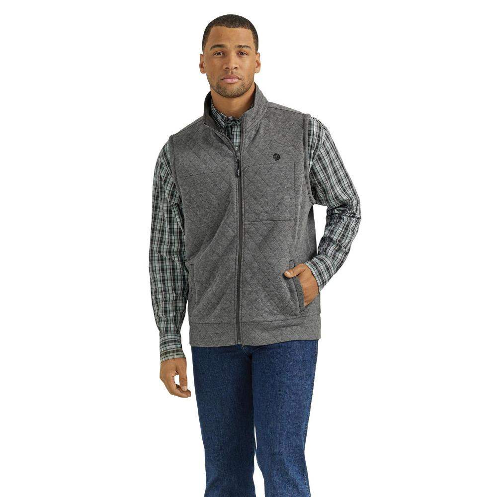 Wrangler Men's George Strait Charcoal Vest