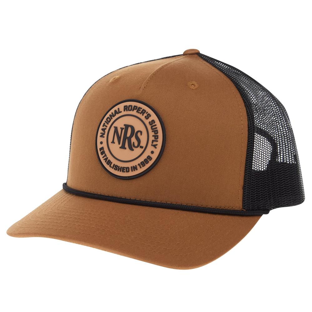 NRS National Ropers Supply Rubber Patch Caramel and Black Cap