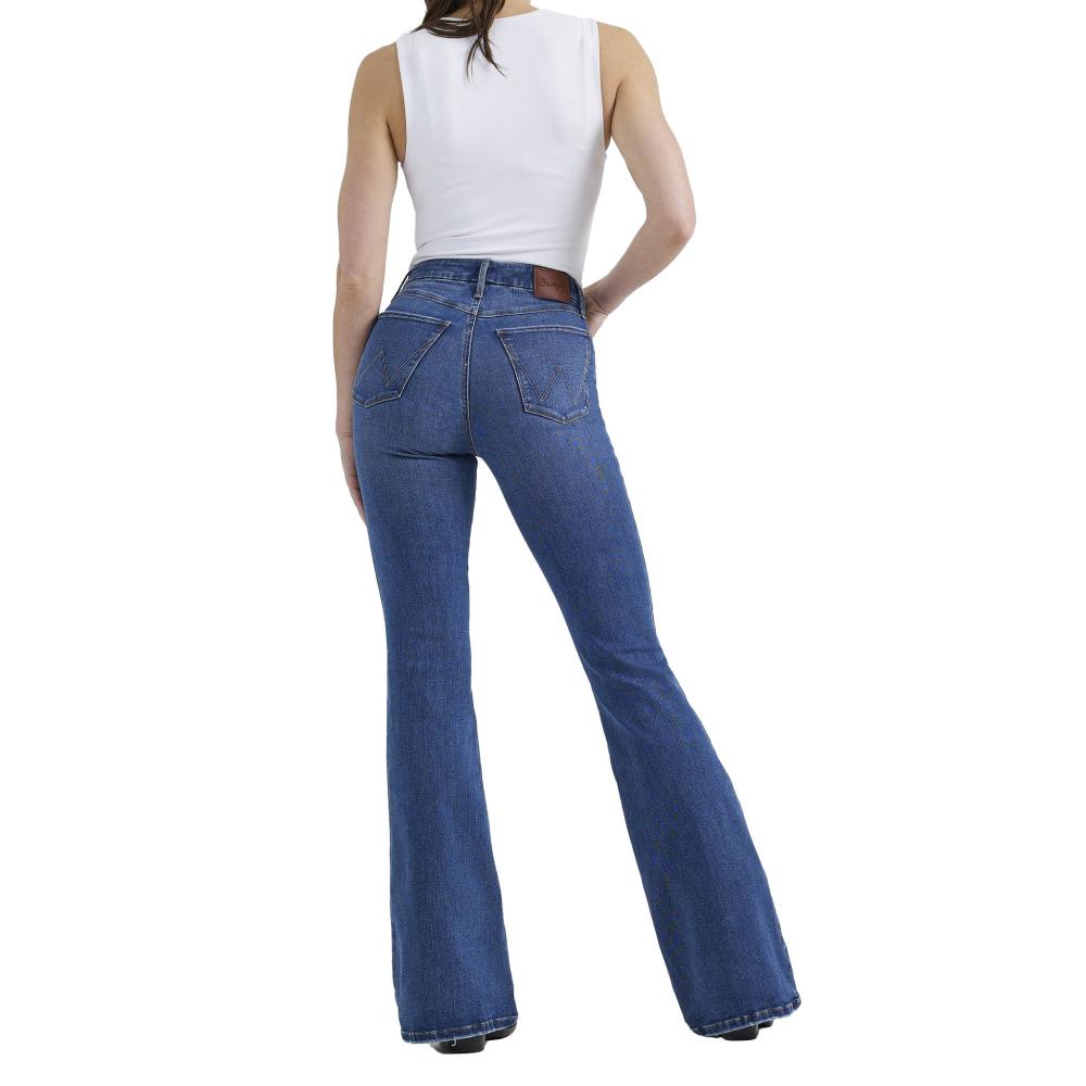Wrangler Women's BeSpoke Lily High Rise Flare Jeans