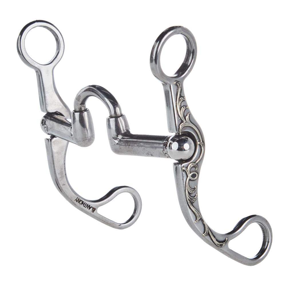 Brandon Anthony Bit & Spur Co. Silver Engraved Small Correctional Port