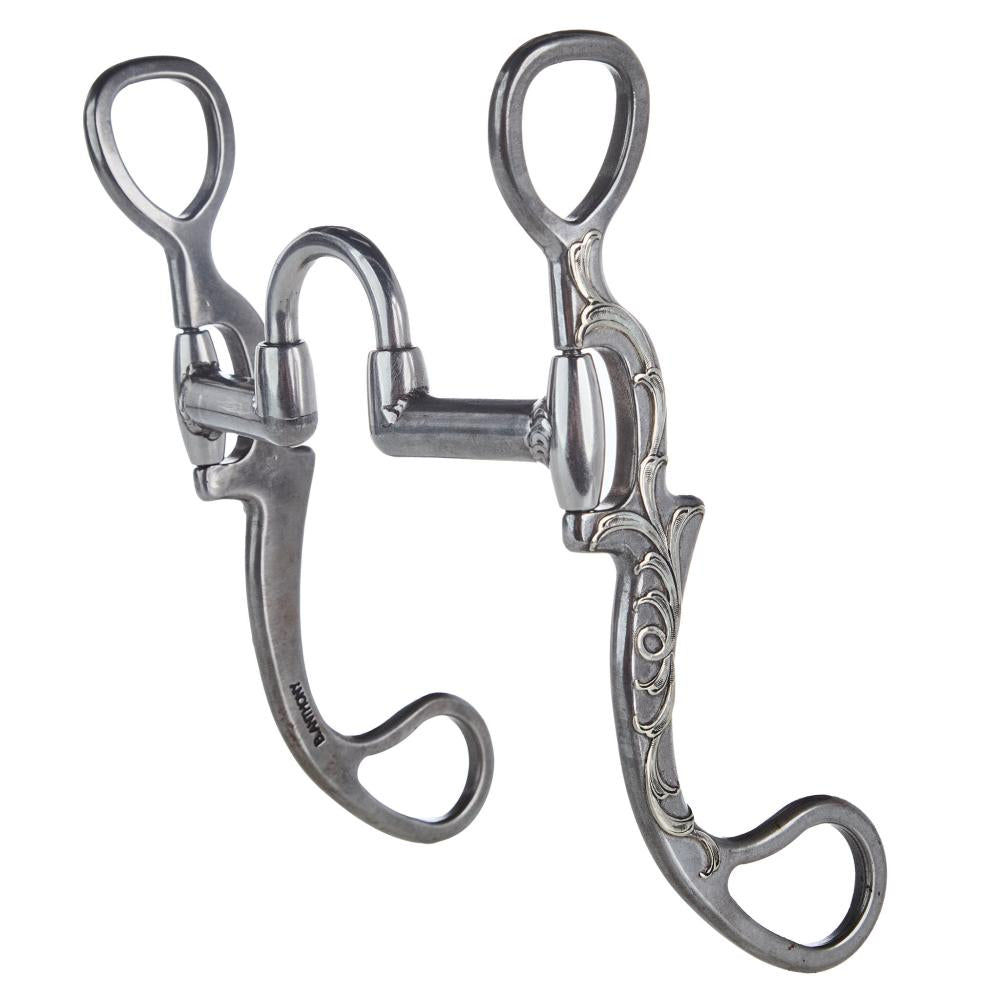 Brandon Anthony Bit & Spur Co. Silver Engraved Large rectional Port Lo