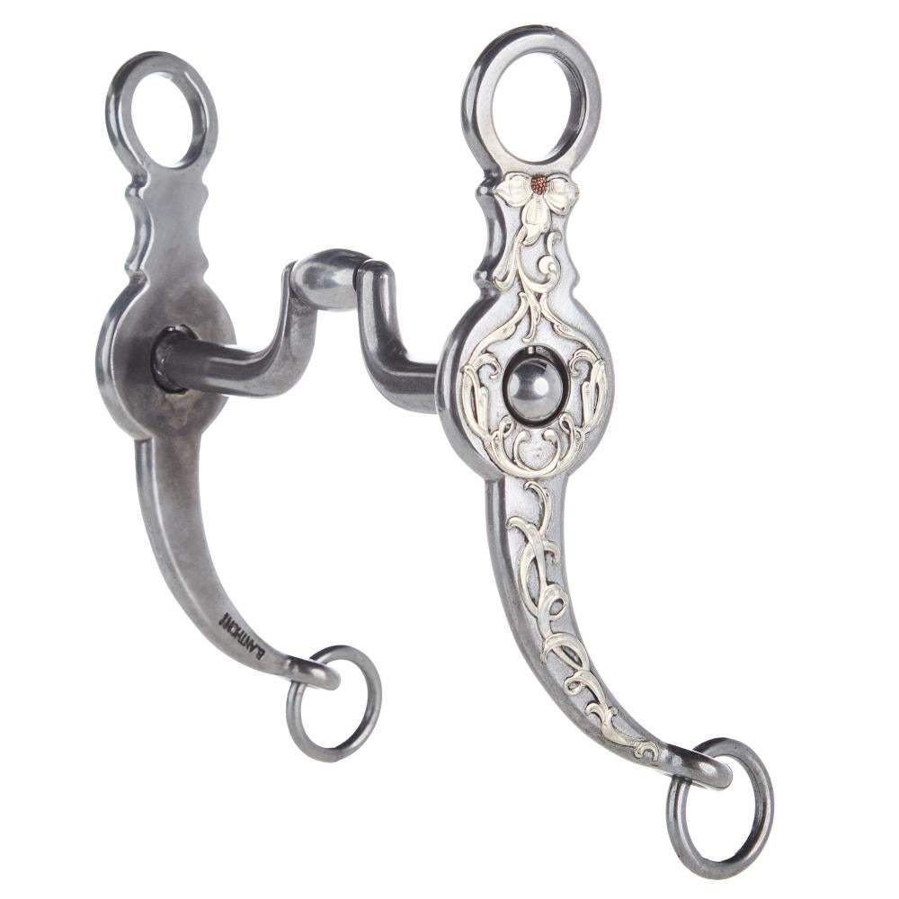 Brandon Anthony Bit & Spur Co. Silver Engraved Square Hinge Port Shank