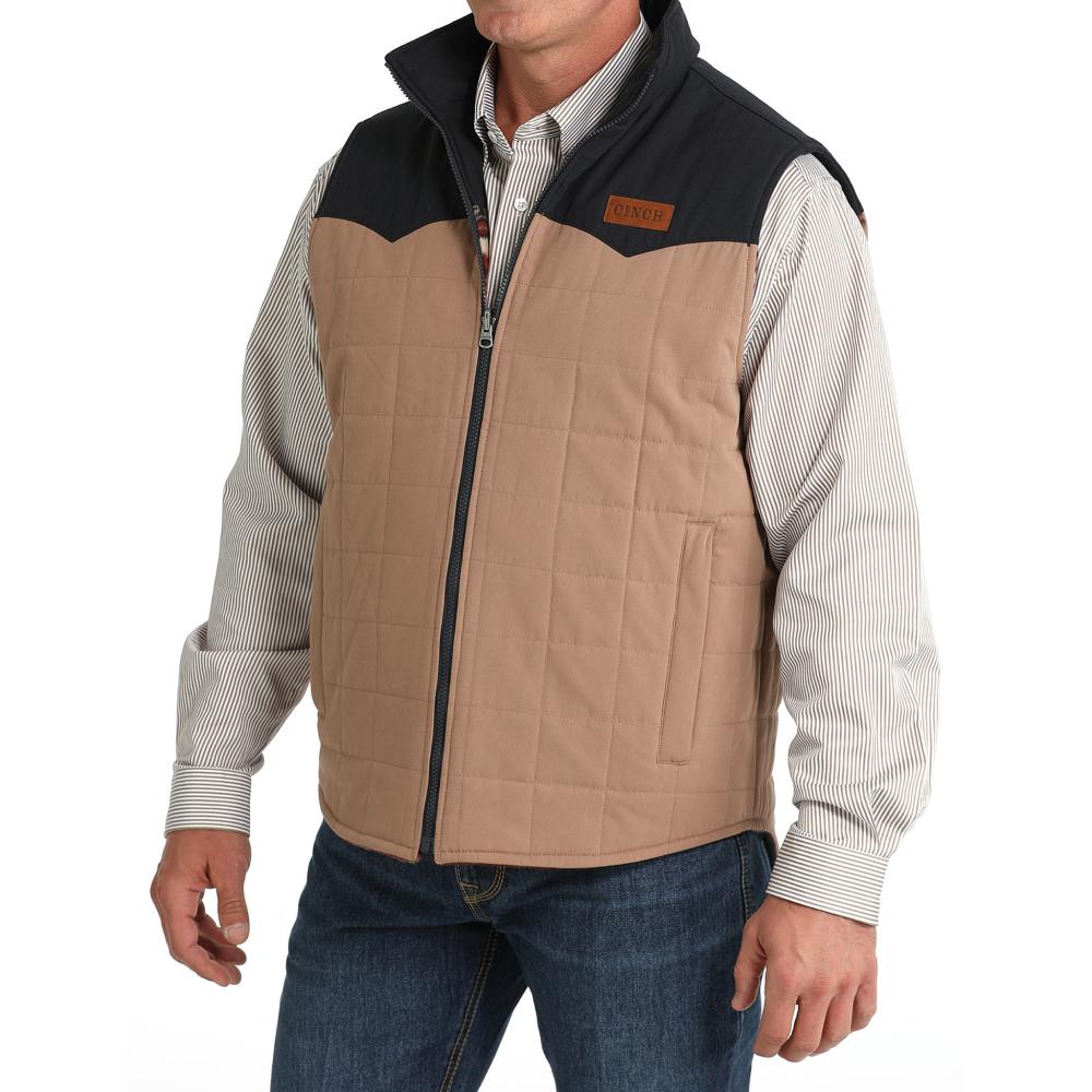 Cinch Men's Reversible Khaki Vest