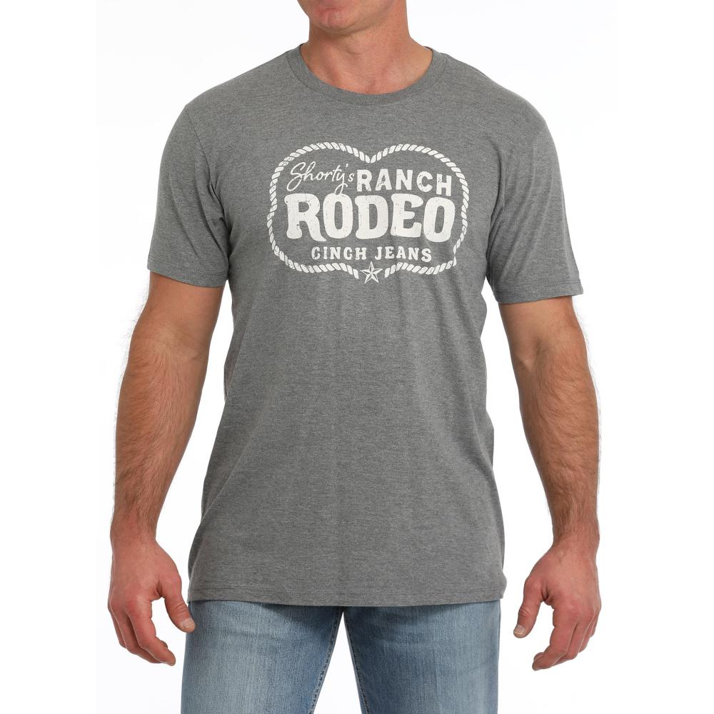 Cinch Men's Grey Crew Neck Tee