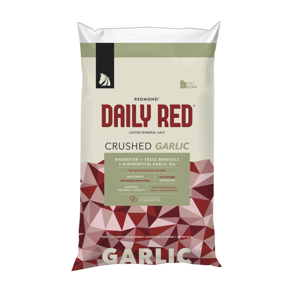 Redmond Equine Daily Red Crushed w/Garlic 25lb