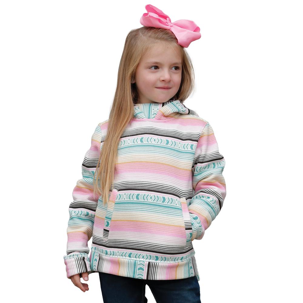 Cruel Denim Girls Pink Stripe Hoodie