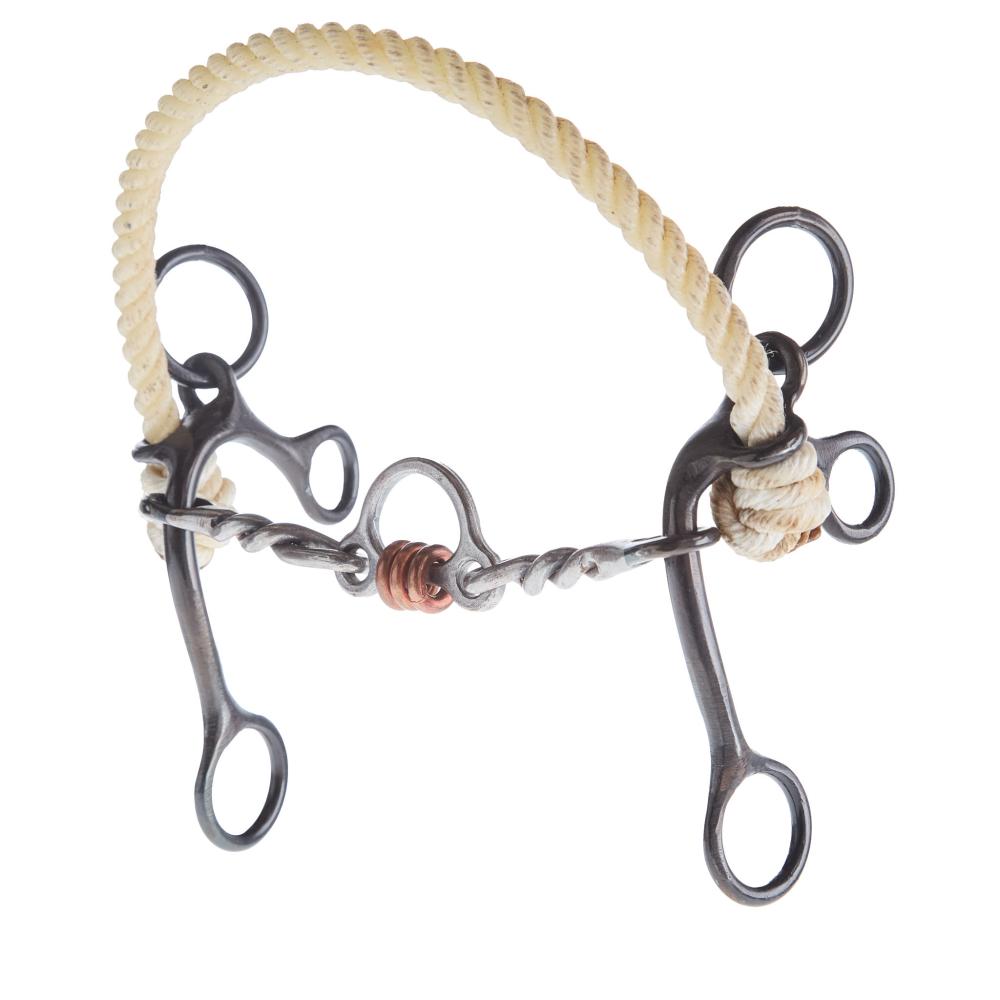 Dutton Bits Twisted Wire Copper Roller Port Rope Nose Gag