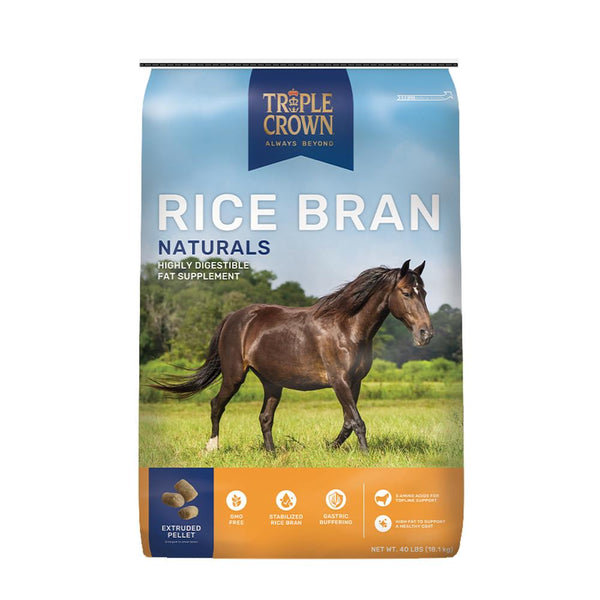 Purina Animal Nutrition Triple Crown Naturals Rice Bran 40lb.