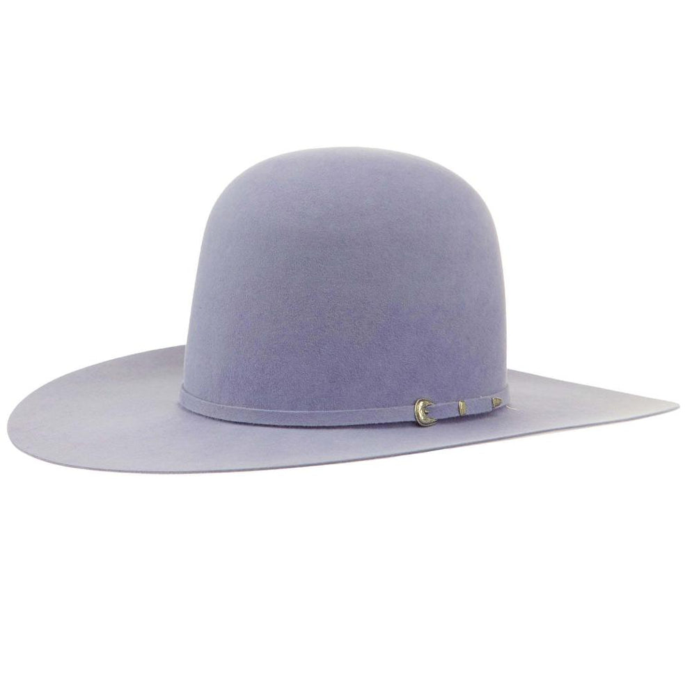 Rodeo King 7X Lilac Self Band 4in Brim Open Crown Felt Hat