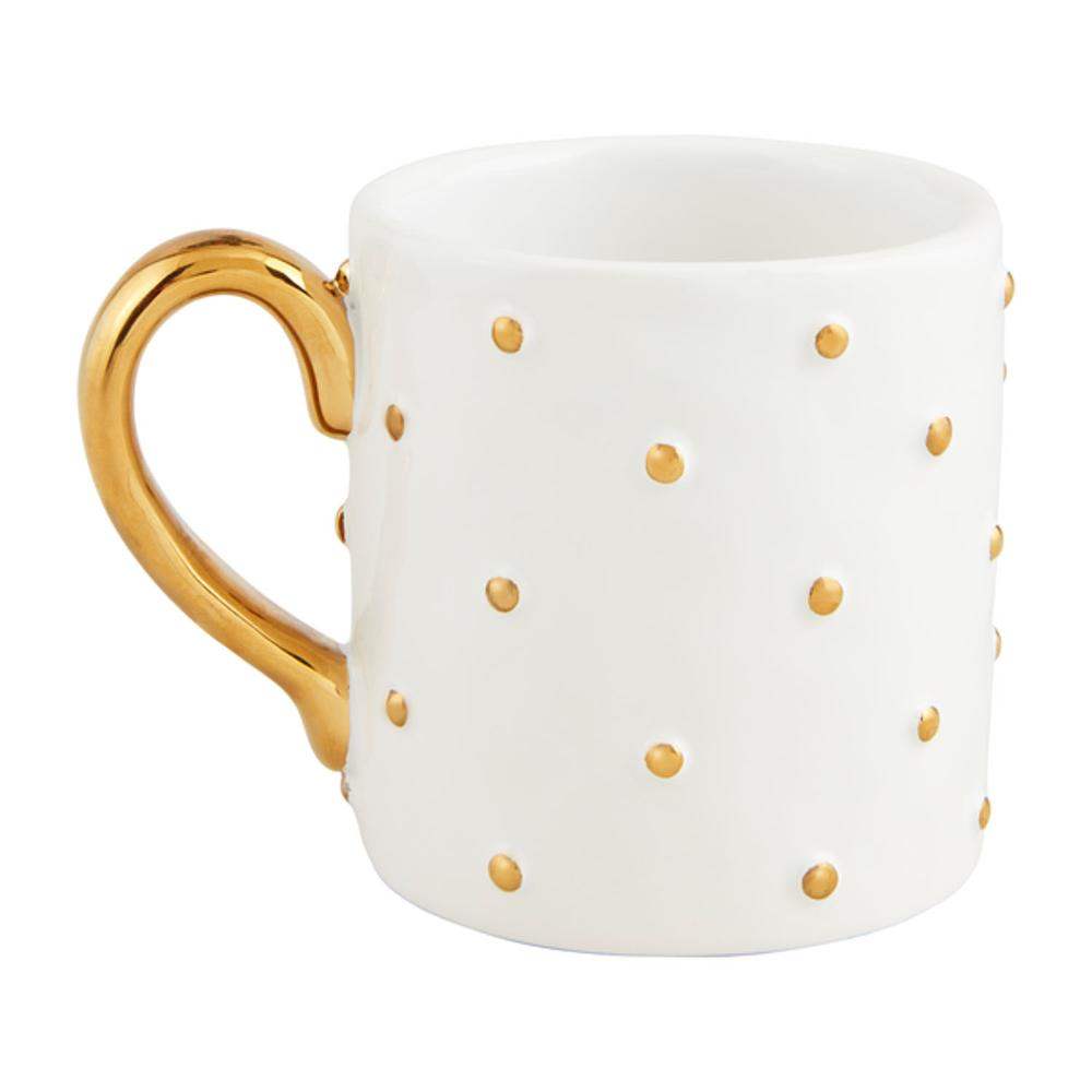 Mud Pie All Over Dots Ceramic Mug