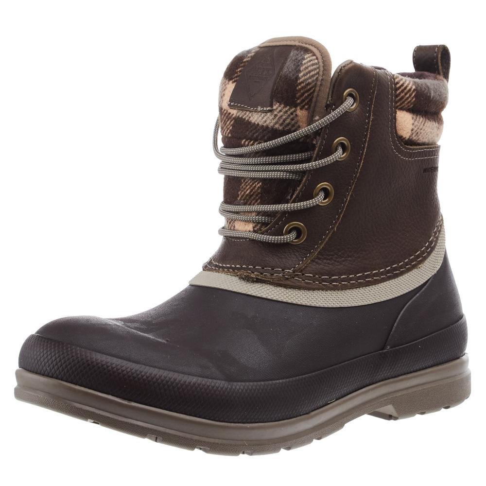 Muck Women`s Walnut/Brown Leather Duck Laceup