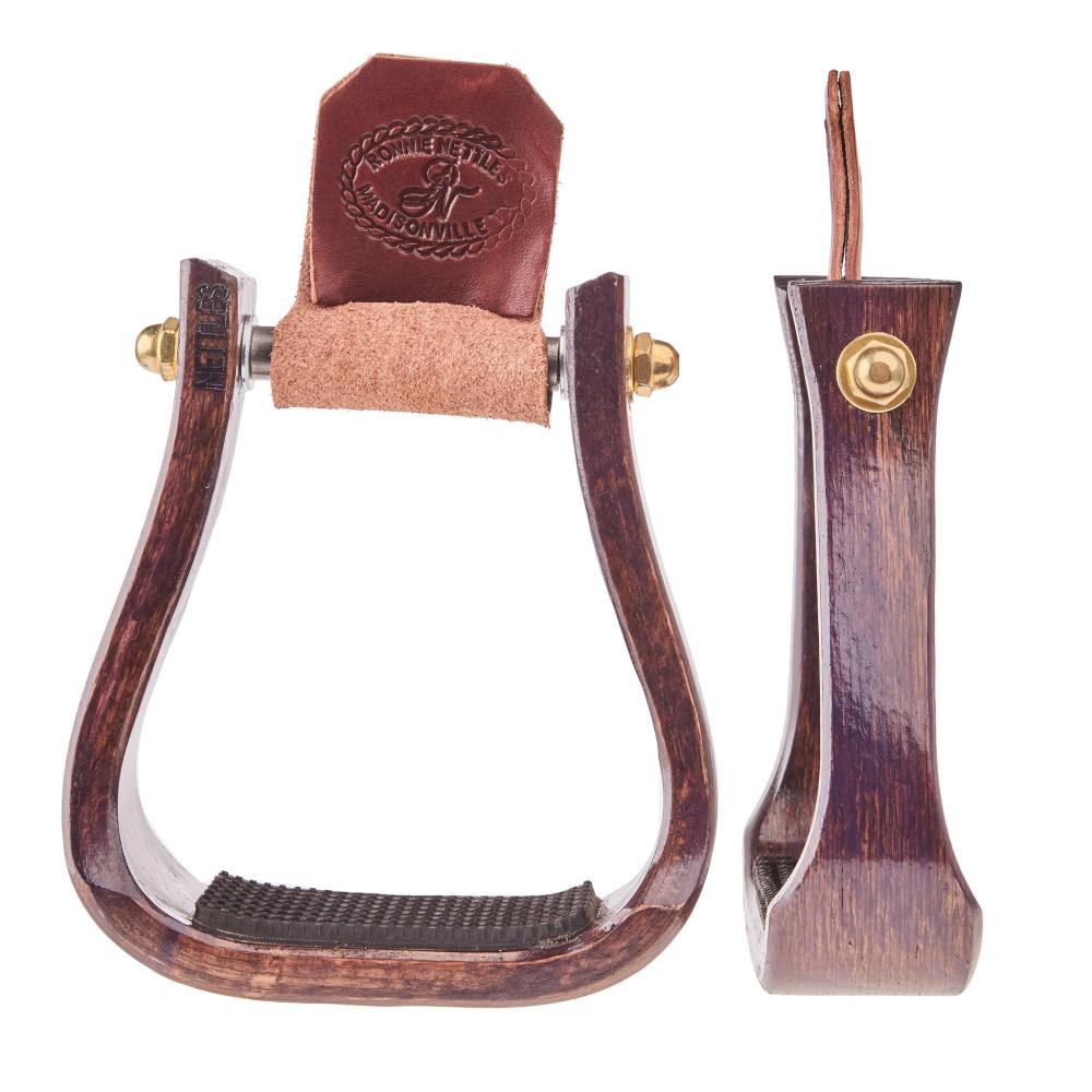 Nettles Country 2in. Distressed Purple Barrel Racing Stirrup