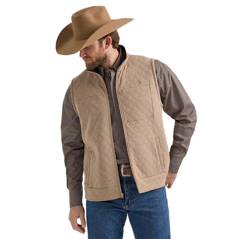 Wrangler Mens George Strait Taupe Vest
