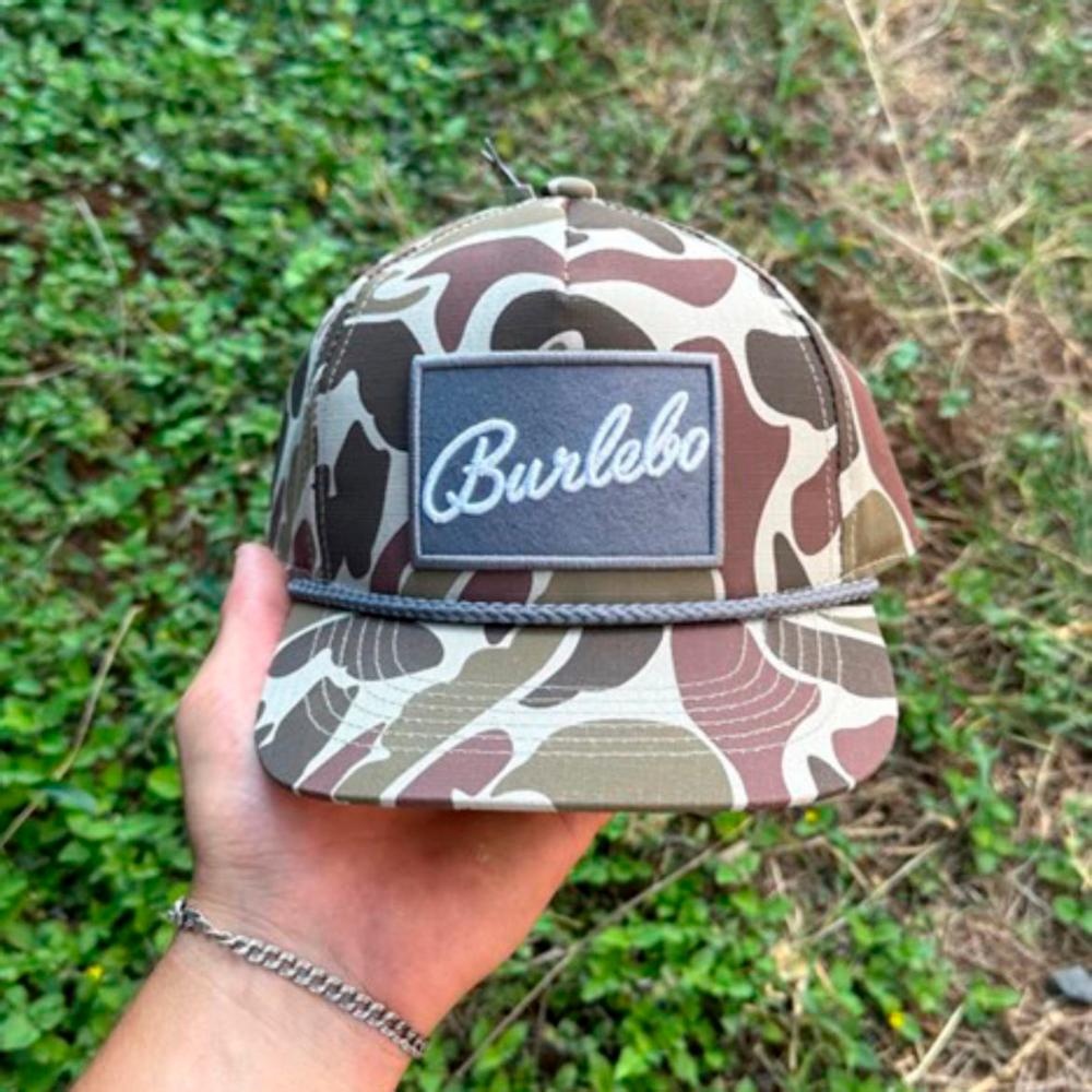 Burlebo Youth Camo Grey Patch Cap