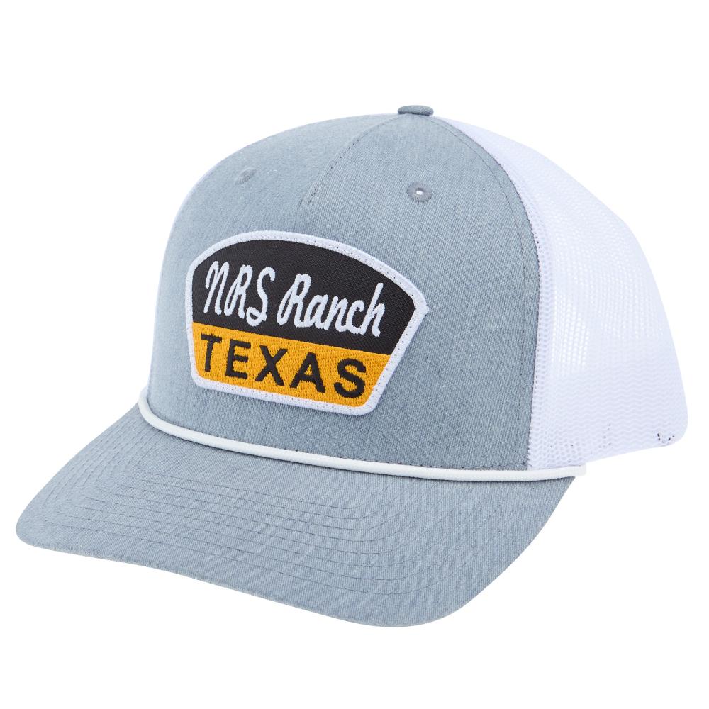 NRS Ranch Texas Cursive Logo Grey/White Cap