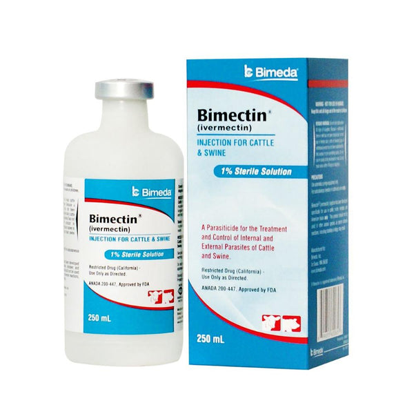 Bimeda-Covetrus Bimectin Ivermectin 1% Injection 250ml