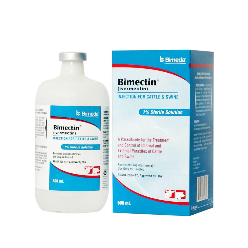 Bimeda Bimectin Ivermectin 1% Injection 500ml