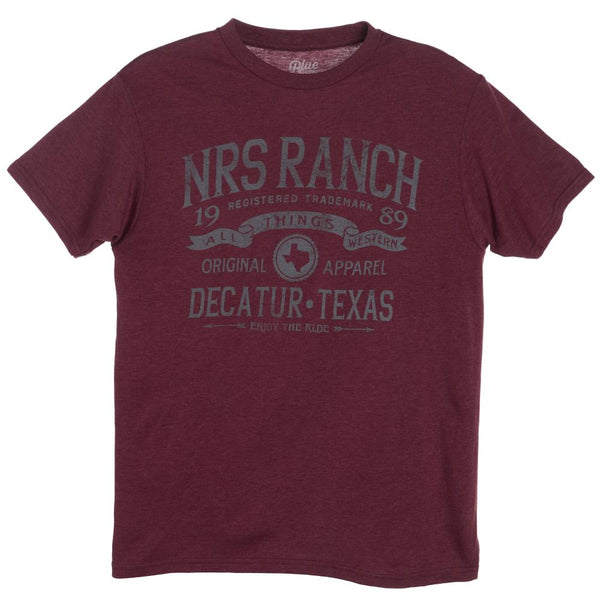 NRS NRS Ranch Maroon Tee