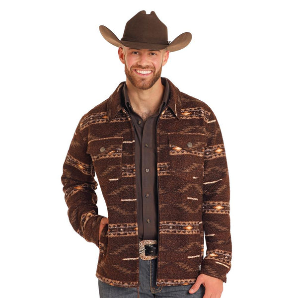 Panhandle Men's Brown Aztec Berber Jacket