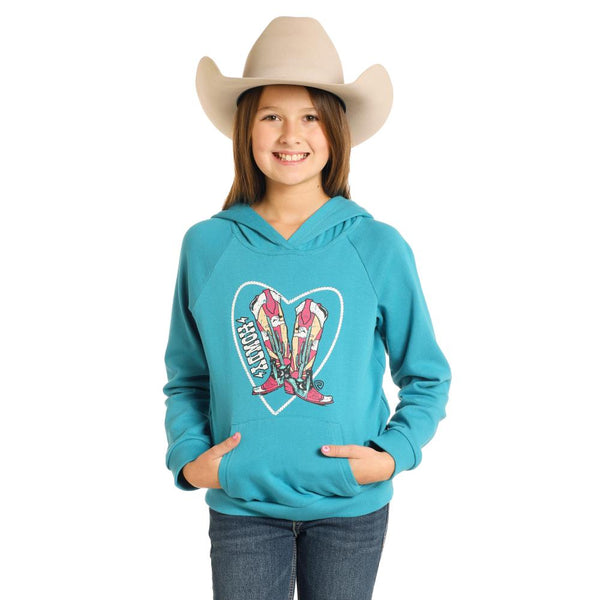Rock & Roll Denim And Girls Howdy Graphic Hoodie