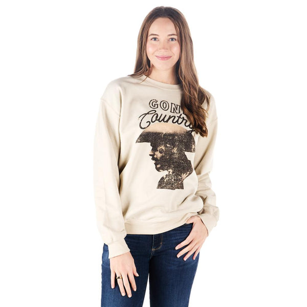 Hank And Scoot Women's Post Malone Gone Country Sweatshirt