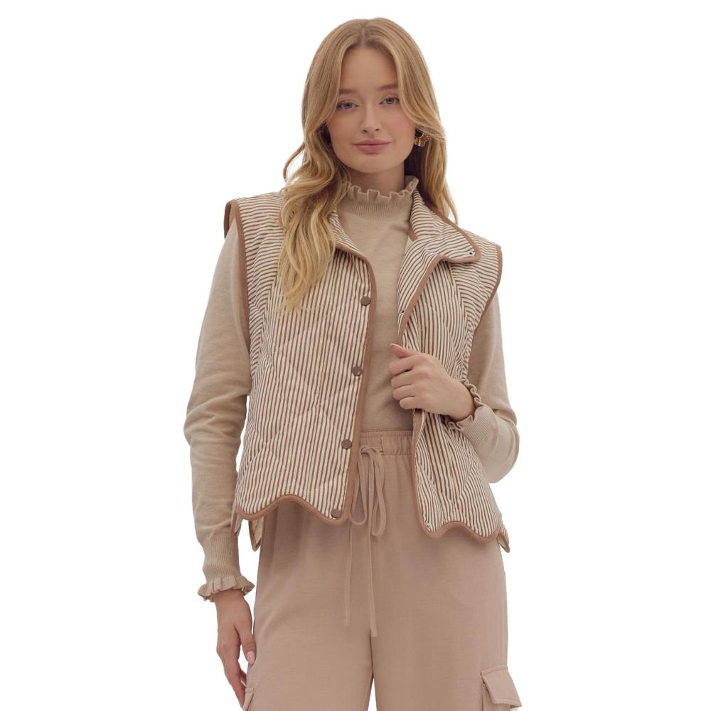 Entro Womens Brown Vest