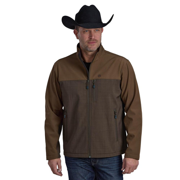 ROPER Mens Brown Tech Series Softshell Jacket