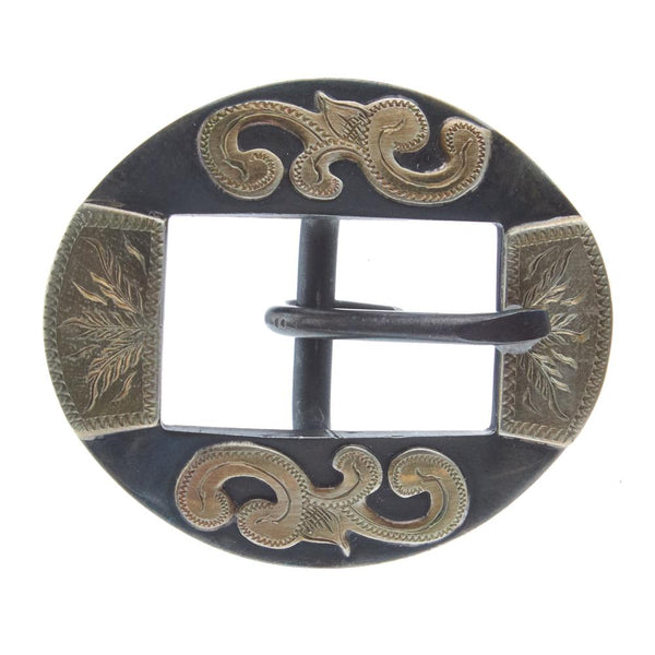 White`S Bits And Spurs 3/4in Round Scroll Cart Buckle