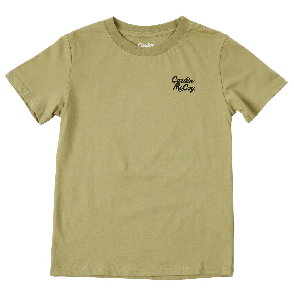Cardin Mccoy Boys Olive This Is How We Roll Short Sleeve Tee