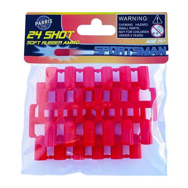 Parris Toys Toy's 24 Shot Soft Rubber Ammo