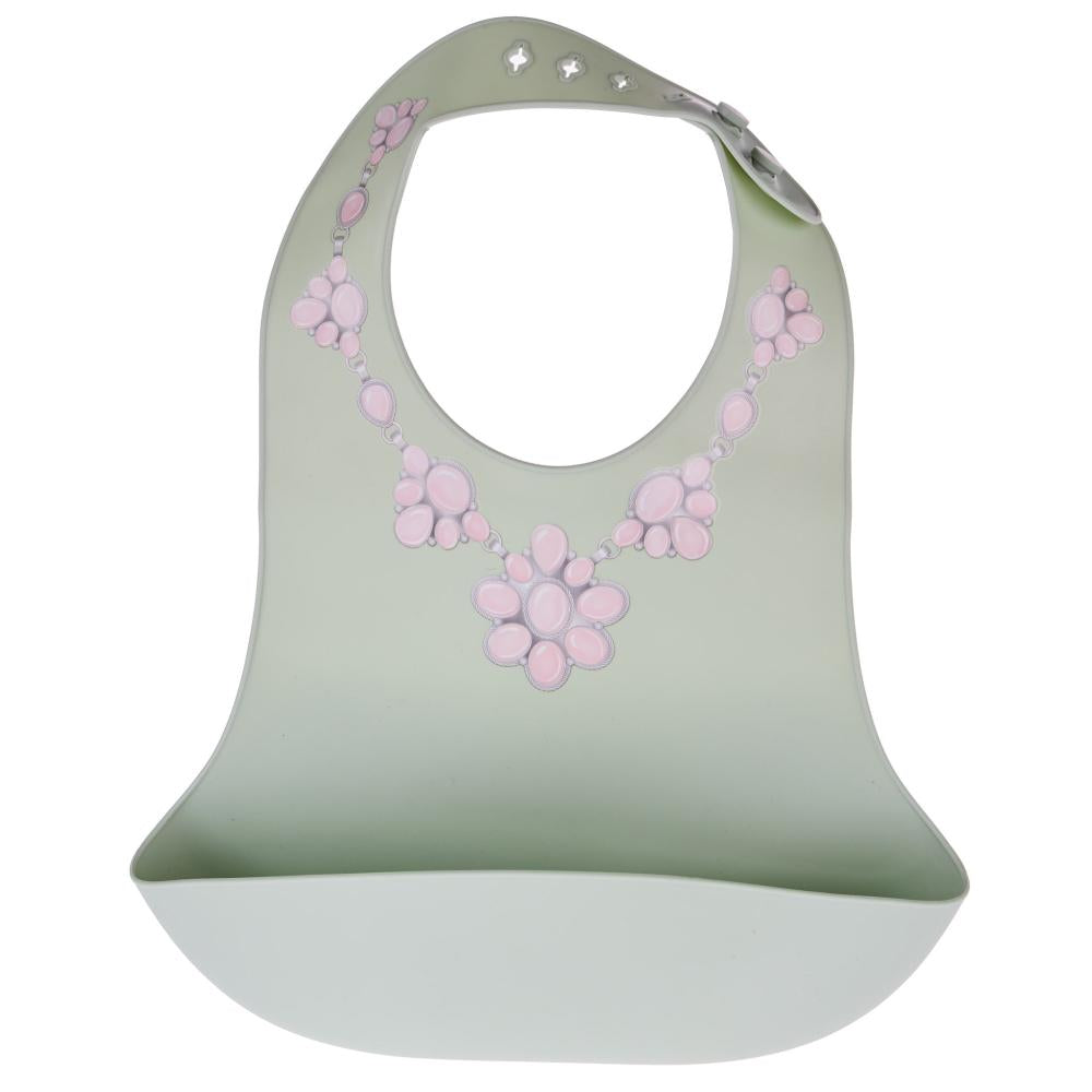 Western Grande Baby Pink Cluster with Green Bib