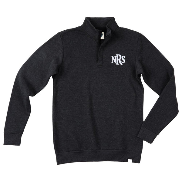 NRS NRS Logo Charcoal Fleece 1/4 Zip Jacket