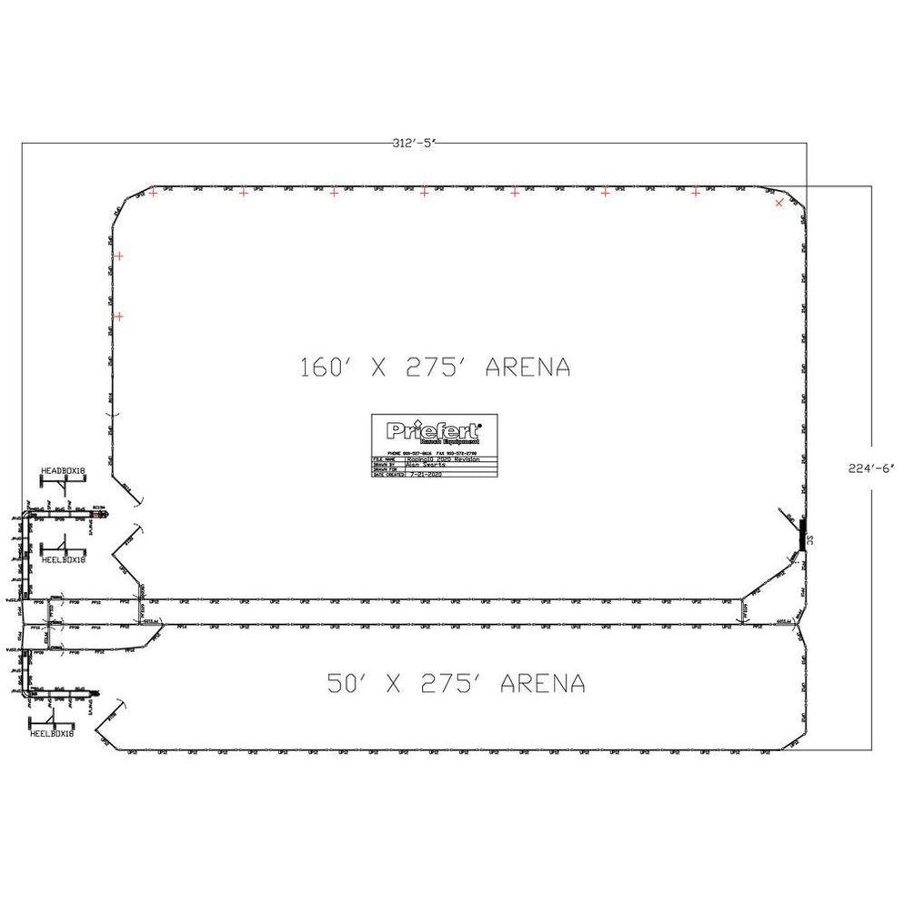 Priefert ROPING ARENA SIDE BY SIDE TEAM AND CALF