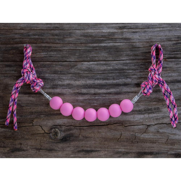 NRS Bubblegum Pink Silicone Beaded Curb Strap
