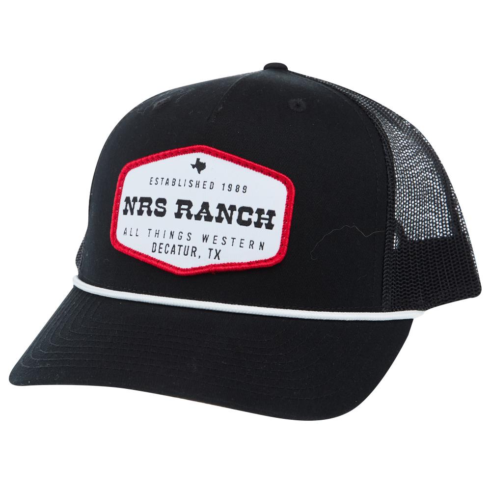 NRS Ranch Black/White Rope Cap