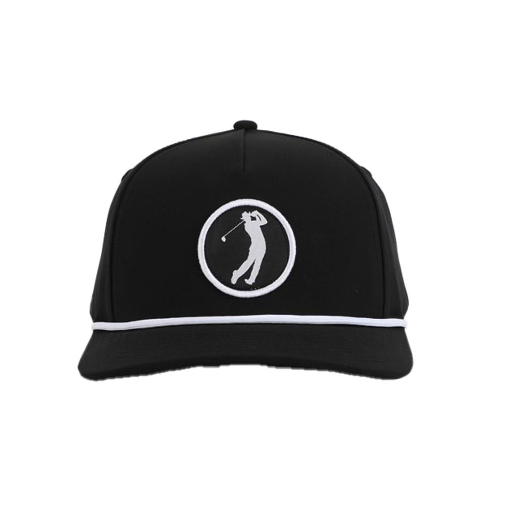 Cowboy Country Club Llc Black Circle Golfer Cap