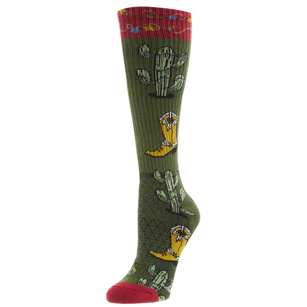 Lucky Chuck Get a Little Western Performance Crew Socks OSFM