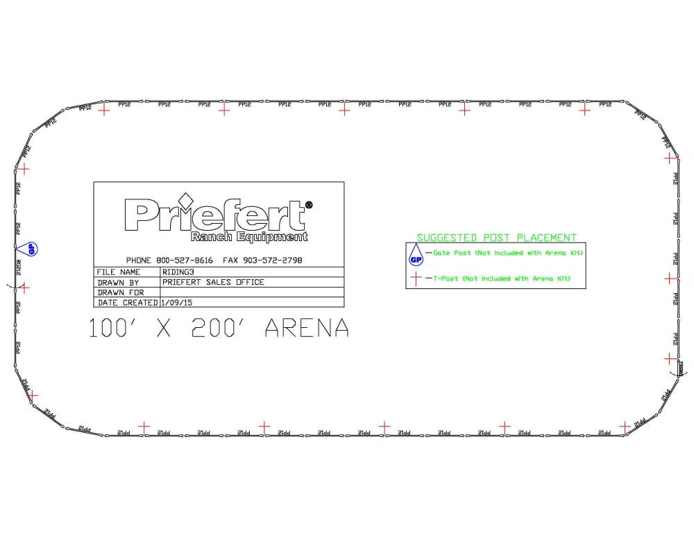 Priefert Riding Arena 100'x200' Premier