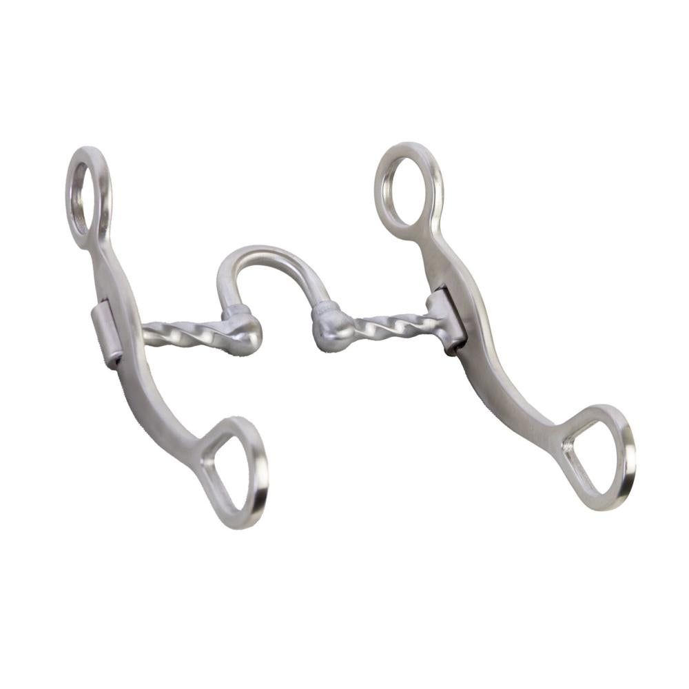 NRS Brushed Stainless Steel Twisted Correctional Shank Bit