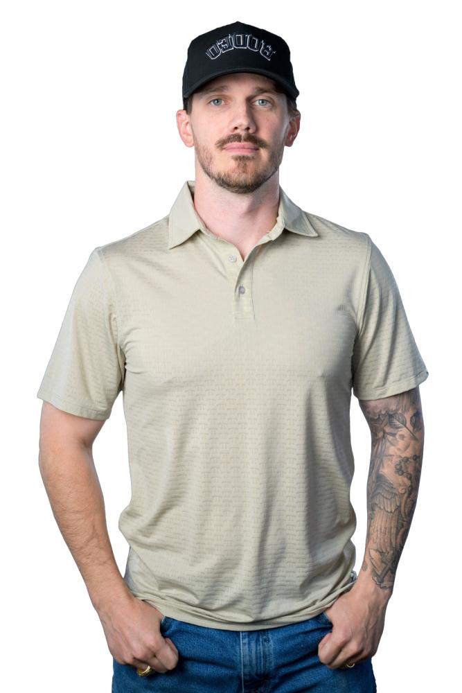 Ferrell Brands Inc Mens Moonstruck Logo Vented Polo